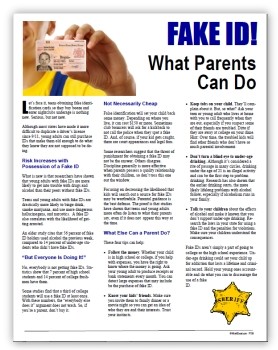 FAKE IDs: What Parents Can Do